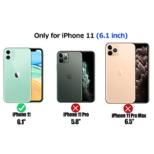 ORETECH Designed for iPhone 11 Case, with[2 x Tempered Glass Screen Protector] 360° Full Body Heavy Duty Shockproof Protection Cover Hard PC Soft Rubber Silicone for iPhone 11 (2019) - 6.1''- Red