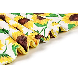 Boyoung Baby Blanket, Soft Minky Warm Blanket for Boy or Girl, Receiving Blanket with Double Layer Dotted Backing for Newborns Nursery Stroller Toddlers Crib Bedding (30x40 Inch) Sunflower, 7894218