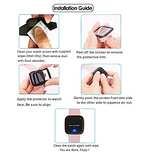 Youniker 3 Pack Compatible with Xiaomi Mi Band 7 Screen Protector Film for Xiaomi Smart Band 7 Screen Protectors Foils 3D Full Coverage Screen Cover Crystal Clear Anti-Scratch