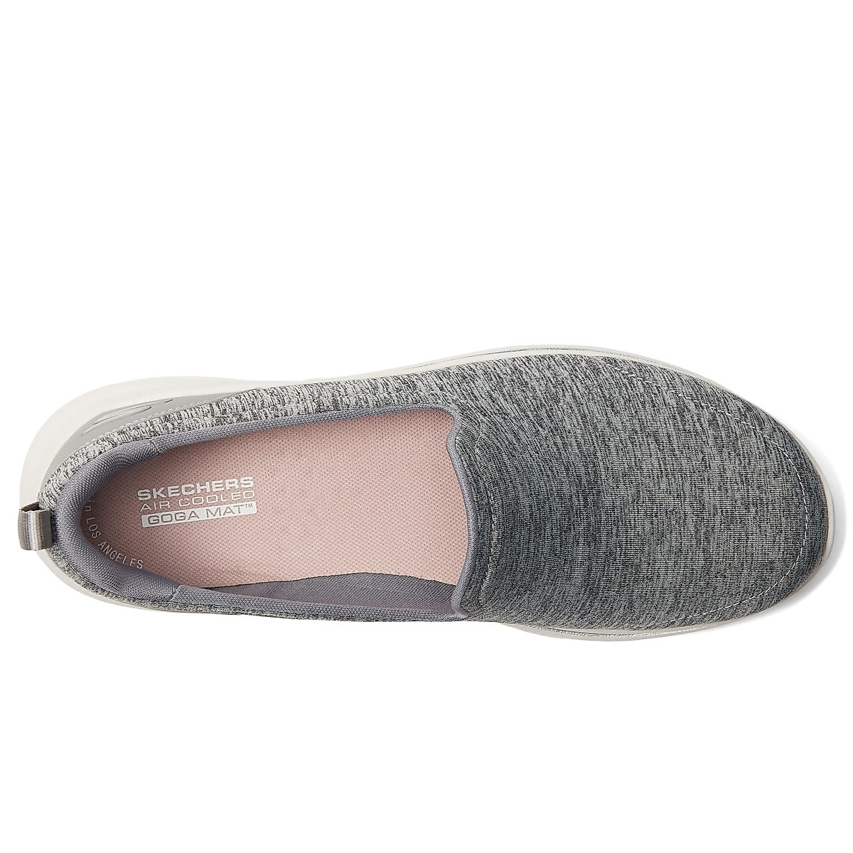 Skechers Women's Go 7-Meadow Casual Slip On Walking Sneaker, Gray, 5.5