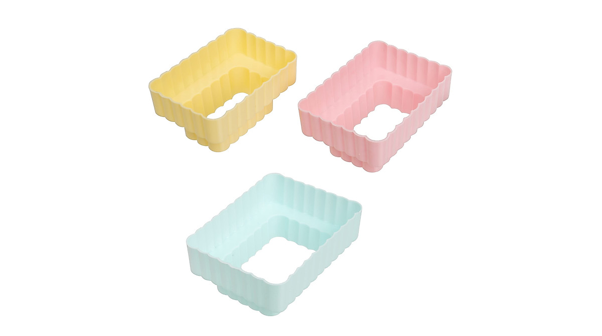 Rectangle Cookie Cutters Set - BPA Free Baking Tools