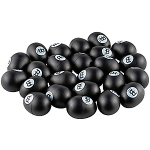 Meinl Percussion Egg Shaker Pack (24 Pieces) for All Musicians with Crystal Clear Sounds — NOT Made in China — Durable All-Weather Synthetic Shells, 2-Year Warranty (ES-SET24-BK)