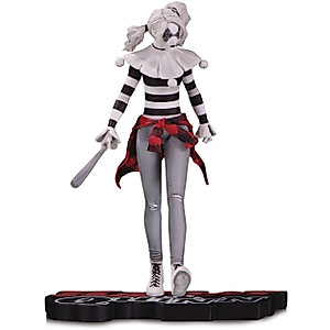 DC Collectibles Harley Quinn: Red, White & Black: Harley Quinn by Steve Pugh Statue, Multicolor