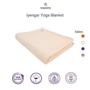 Iyengar Cotton Yoga Blanket Set of Four,Iyengar Yoga Blanket, Handwoven Yoga Blanket, Cotton Yoga Blanket, Restorative Yoga, Blanket for Yoga