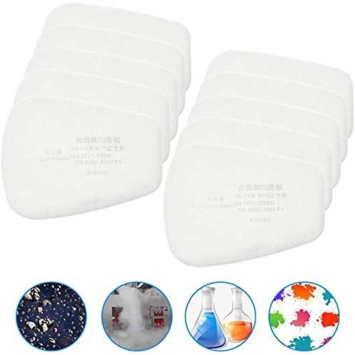 No/Brand 15in1 Full Face Respirator Reusable,Full Face Wide Field of View,Widely Used in Organic Gas,Paint spary, Chemical,Woodworking(for 6800 Respirator)