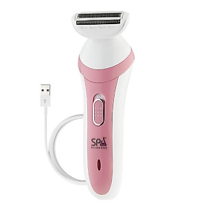 Spa Sciences Ziva Lady Shaver - Advanced Wet & Dry Trimmer - Non-Irritating Shave - for Sensitive Skin - USB Rechargeable - All Skin Types