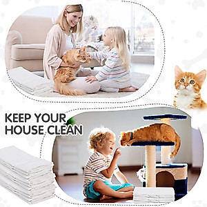 Nuanchu 100 Pcs Cat Litter Box Liner with Handle 25.2 x 22.4 Inch Thick Waste Drawer Liner Compatible with Litter-Robot 3/4 Heavy Duty 9-11 Gallon Cat Litter Bags Cat Replacement for Cat Pan Waste Bin