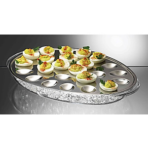 Prodyne Egg Platter, 17", Silver