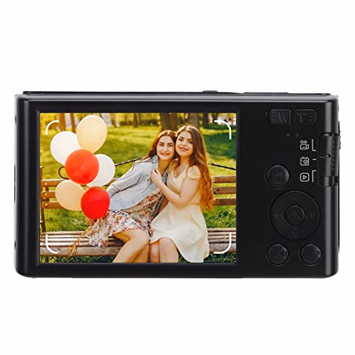 Compact Camera, Digital Camera 2.8 Inch Screen 16X Digital Zoom Compatible 256GB Memory Card for Teens (Black)