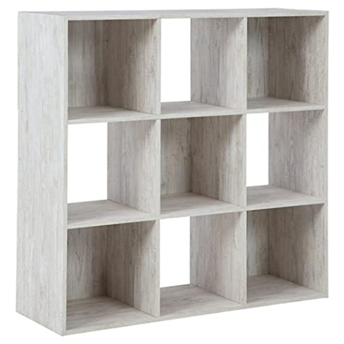 Signature Design by Ashley Paxberry Coastal 9 Cube Storage Organizer or Bookcase, Whitewash & Paxberry Coastal 6 Cube Storage Organizer or Bookcase, Whitewash
