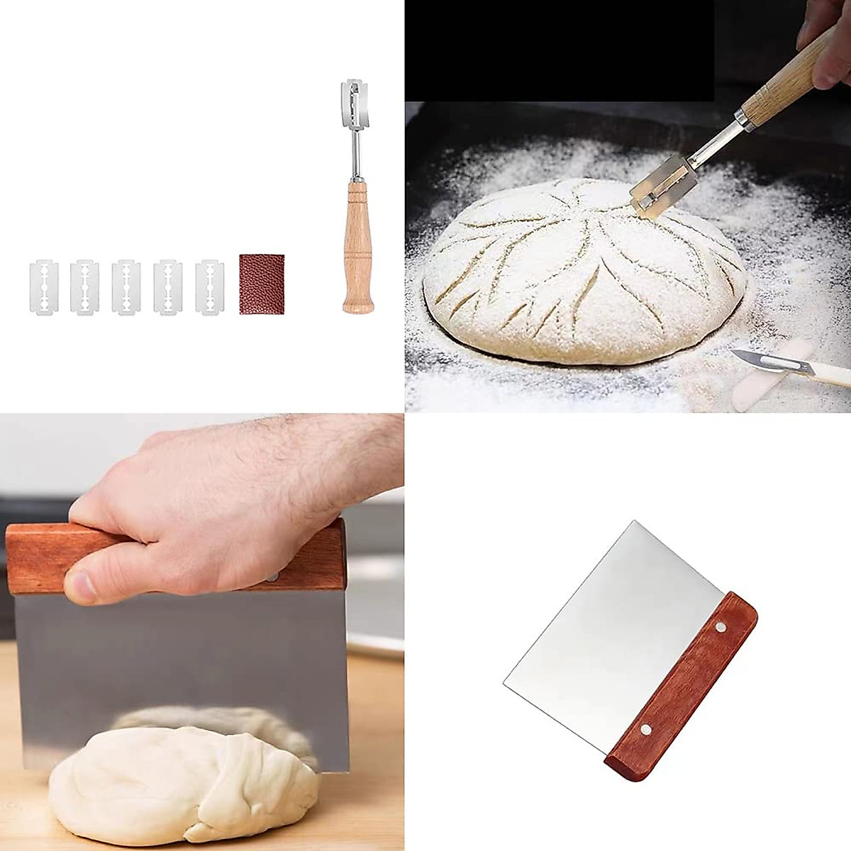 9.4'' Round Bread Banneton Proofing Basket with Linen Liner for Sourdough Proofing,Perfect Handmade Rattan Bowl for Making Beautiful Bread