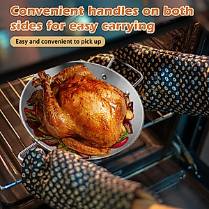 LAIHIFA Pastor Skewer for Grill, Thickened Stainless Steel Vertical Skewer Stand for Tacos Al Pastor, Shawarma, Kebabs with 3 Removable Barbecue Skewers (8", 10" & 12") Fit for Smoker, Grill, Oven