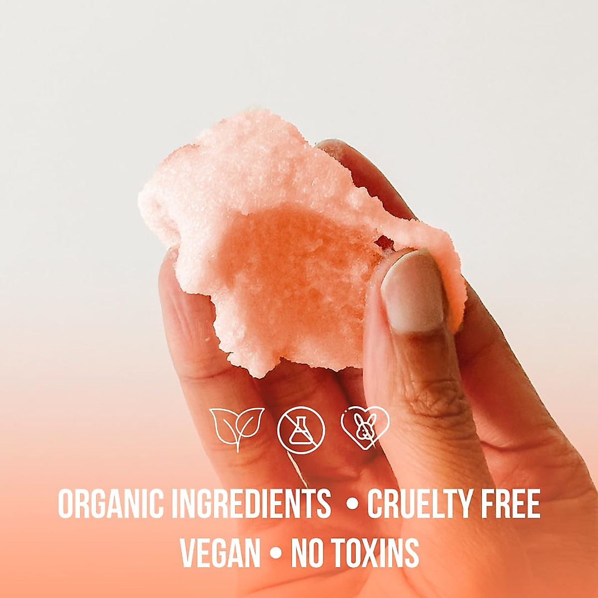 Organic Grapefruit Salt Scrub Moisturize & Soften Skin, Pure Natural Skincare Exfoliator, Shower Scrub For Exfoliating Dead Sea Cells, Body Scrubber & Face Cleanse, Infused Essential Oil & Nutrients