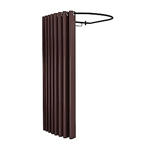 NOBRIM Fitting Room Clothing Store Fitting Room Outdoor U Type Metal Track Changing Room Suitable for Corners Shopping Malls Office Party Bar for Privacy Protection
