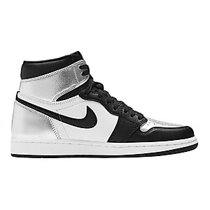 Jordan Womens Air 1 Retro High OG WMNS CD0461 001 Silver Toe - Size 6W