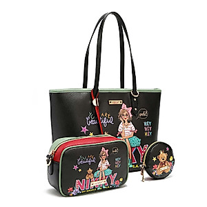NIKKY EYE CONTACT SHOPPER BAG 3PC SET