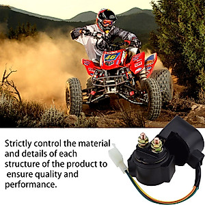 GY6 Motorcycle Parts Starter Solenoid Relay for 4-Stroke GY6 Engine 50cc 150cc 200cc 250cc ATV Dirt Bikes Scooters Go Kart Dne Buggys Quad Pit Bike Moped Roketa SSR Taotao Coolster