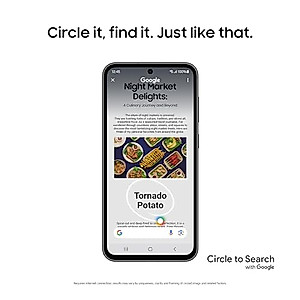 SAMSUNG Galaxy S23 FE AI Phone, 128GB Unlocked Android Smartphone, Long Battery Life, Premium Processor, Tough Gorilla Glass Display, Hi-Res 50MP Camera, US Version, 2023, Graphite