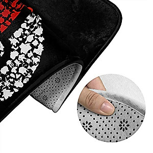 CAIRUO P_okem-on Go 3 Piece Set Bath Mat Set, Non-Slip Bathroom Mats Set/Bathroom Rugs/Contour Mat/Toilet Cover