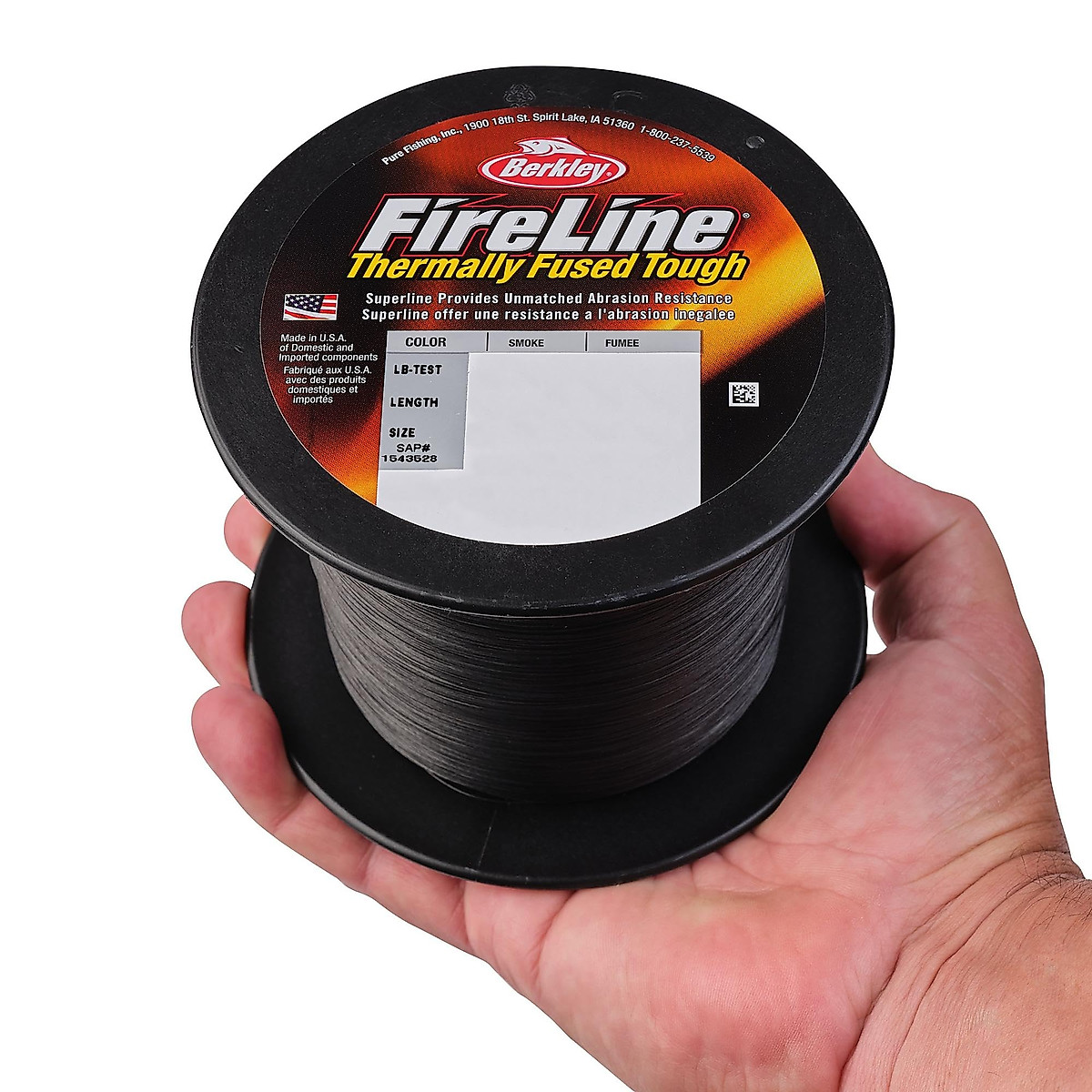 Berkley FireLine® Superline, Flame Green, 6lb | 2.7kg, 1500yd | 1371m Fishing Line, Suitable for Freshwater Environments