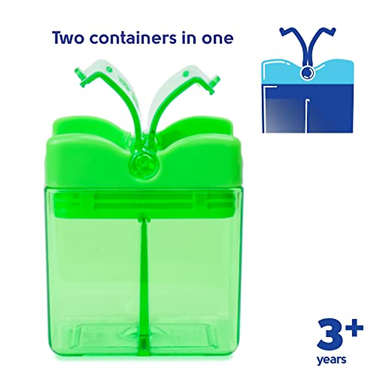 Precidio Design Snack in the Box NEW Little Finger-Friendly Eco-Friendly Reusable Snack Container (Green) 1001GR
