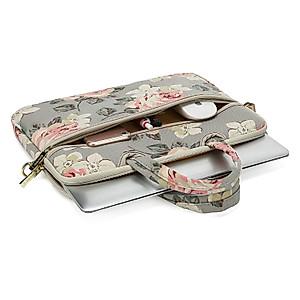 kayond White Rose Patten water resistant Laptop Shoulder Messenger Bag Case Sleeve for 12 Inch 13 Inch Laptop,Laptop Briefcase