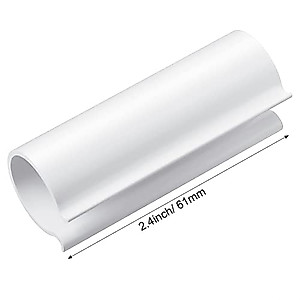 32 Piece Clamp for PVC Pipe Greenhouses, Row Covers, Shelters, Bird Protection, 2.4 Inches Long(White,for 1/2 Inch PVC Pipe)