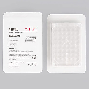 ADAMAS-BETA 48-Well Sterile Culture Plate, TC Treated Cell Culture Plates Tissue Culture Treated Plate, Individually Wrapped, Pack of 10