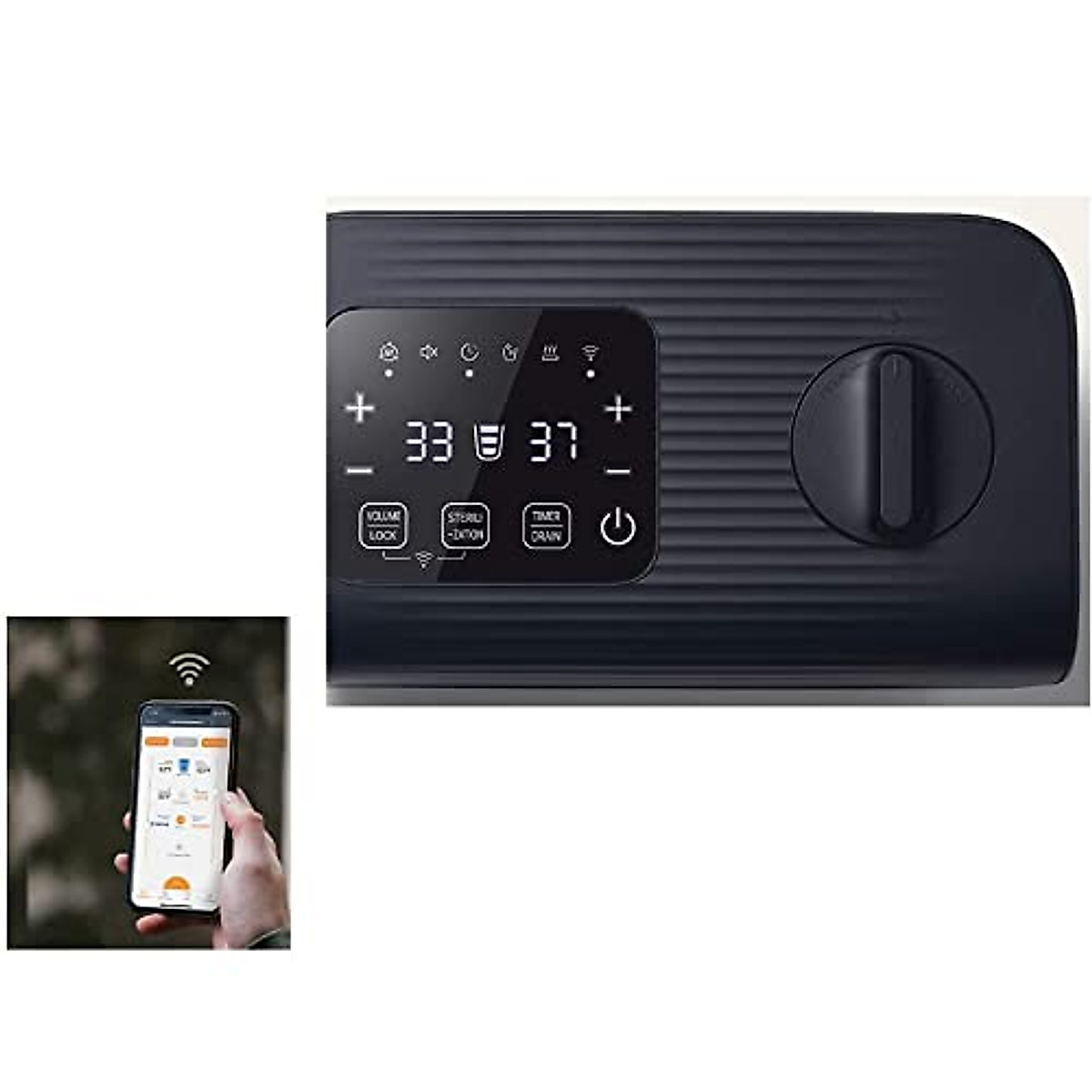 Navien Mate EQM 580, Queen – EMF-Free Water Heated Mattress Pad Warmer – Dual Temperature Control – WiFi Enabled & Eco-Friendly – Helps Soothe & Relieve Stress, Muscle Soreness, & Tension