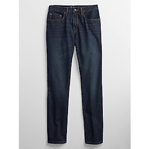 GAP Mens Slim-fit Jeans, Dark Wash, 34W x 32L US