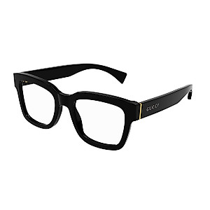 Gucci GG1138O-001 Black Square Unisex Eyeglasses