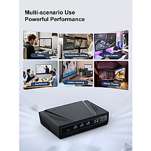 Baieyu Mini PC Windows 11 Pro, Core i9-11900H (Up to 4.90 GHz) 8 Core 16 Thread Mini Desktop PC, 32GB | 1TB, Fan Mini PC Supports 4K Triple Displays, Wi-Fi 5+BT4.2, USB3.0, USB2.0