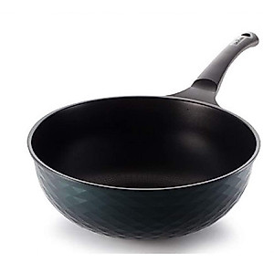 Queensense Premium Titanium 5-Coated Non-Stick Frying Pan Wok 30cm