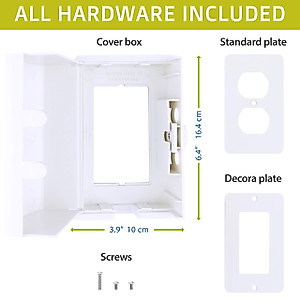 Child Safety Locks (10 Pack) and Outlet Cover Box Bundle. Childproof your house easily!