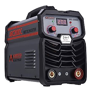 ARC-200, 200-Amp Stick Arc & Lift-TIG Combo Welder, 100-250V Wide Voltage, 80% Duty Cycle, Compatible with all Electrodes: E6010 E6011 E6013 E7014 E7018 etc.