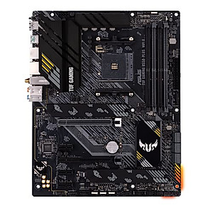 ASUS TUF Gaming B550-PLUS WiFi II AMD AM4 (3rd Gen Ryzen™) ATX Gaming Motherboard (PCIe 4.0, WiFi 6, 2.5Gb LAN, BIOS Flashback, USB 3.2 Gen 2, Addressable Gen 2 RGB Header and Aura Sync)