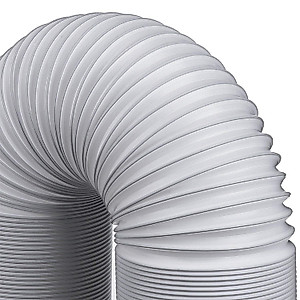 Hotop Air Conditioner Exhaust Hose, 5.9 Inches Diameter and 59 Inches Length Exhaust Vent Hose with Counterclockwise Thread Compatible with Portable Air Conditioner