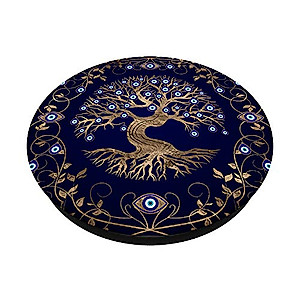 Tree of Life Evil Eye Ornament PopSockets PopGrip: Swappable Grip for Phones & Tablets