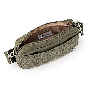 Sakroots Lodi Smartphone Crossbody in Eco-Twill, Convertible Design, Olive Spirit Desert Quilted