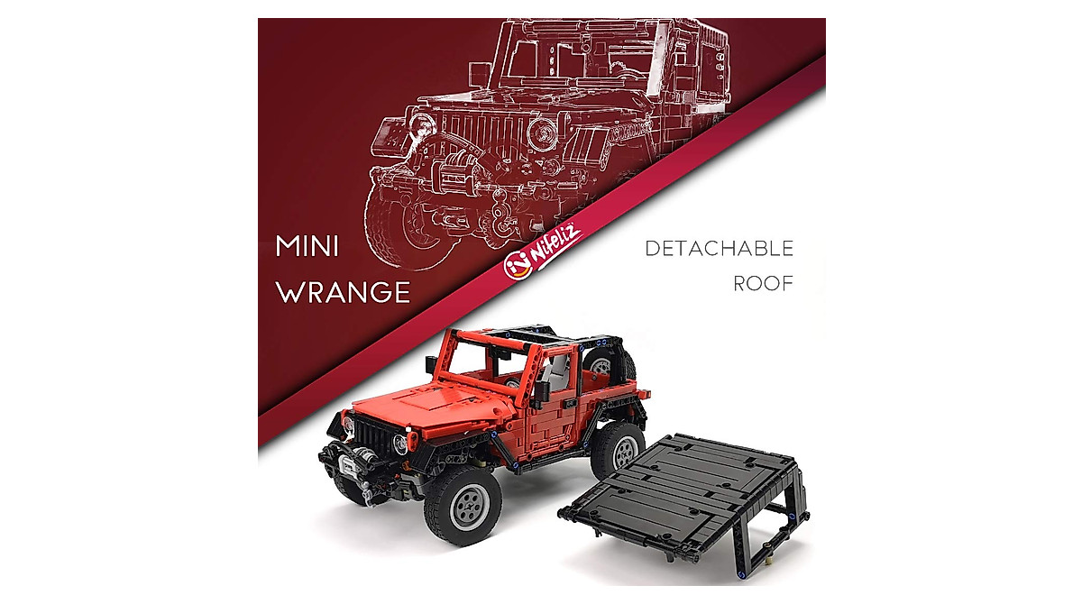 Nifeliz Mini Off-Road Car Building Kit - 1287 Pieces