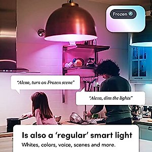 LIFX Clean, A19 1100 lumens, Full Color with Antibacterial HEV, Wi-Fi Smart LED Light Bulb, No Bridge Required, Compatible with Alexa, Hey Google, HomeKit and Siri (2-Pack)