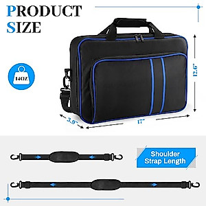 Carrying Case for PS5, Carrying Case Travel Bag Compatible with PlayStation 5 Console, Travel Case for PS5 Console Digital, Disk Edition, Controller, Stand, Game Cards