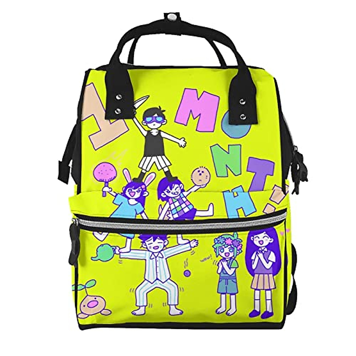 FFWWMM Omori Backpack,Travel Casual Backpack for Mom,Large Capacity Nappy Bag