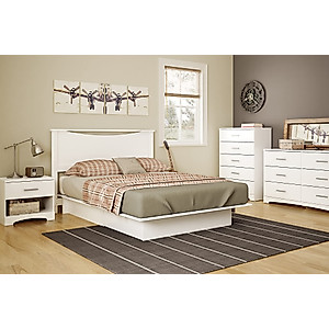 South Shore Gramercy 6-Drawer Double Dresser, 18.88"D x 51.12"W x 31.12"H, Pure White