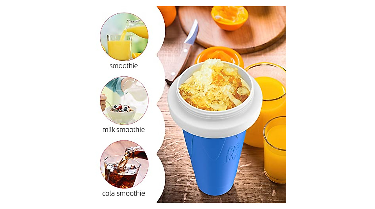 Slushy Maker Cup - Quick 2-Minute Smoothies for Kids
