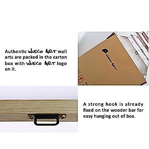 Wieco Art Abstract HD Red Poppies and Daisies Canvas Prints Wall Art of Van Gogh Famous Floral Oil Paintings Reproduction Classic Flowers Pictures Artwork on for Home Office Decorations Wall Decor