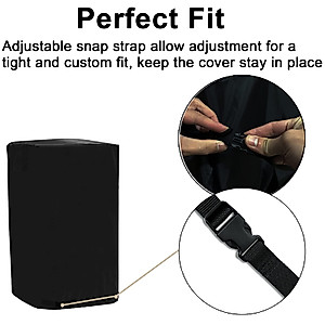 WOMACO Waterproof Portable Air Conditioner Cover Indoor AC Units Covers Dust-Proof Tall Mobile Air Condtioning Storage Bag Small Portal A/C Cover (Black, 18" L x 15.7" W x 30" H)