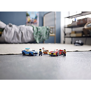 LEGO City Police Highway Arrest 60242 Police Toy, Fun Building Set for Kids (185 Pieces)