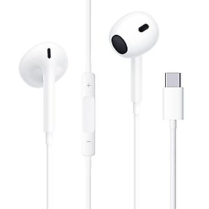 Earphones USB C Headphones,Type C Wired in-Ear Earbuds with Microphone and Volume Control Earbuds Compatible with huaweis P30/Pro/samsungs S20 S21 Googles Pixel 3/4/5/4XL/one Plus/one Plus 6t