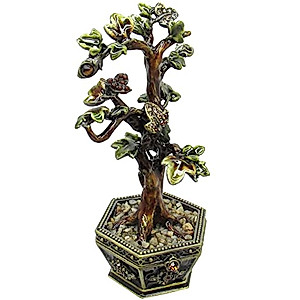 Bonsai Tree Jeweled Trinket Box with Austrian Crystals, #2